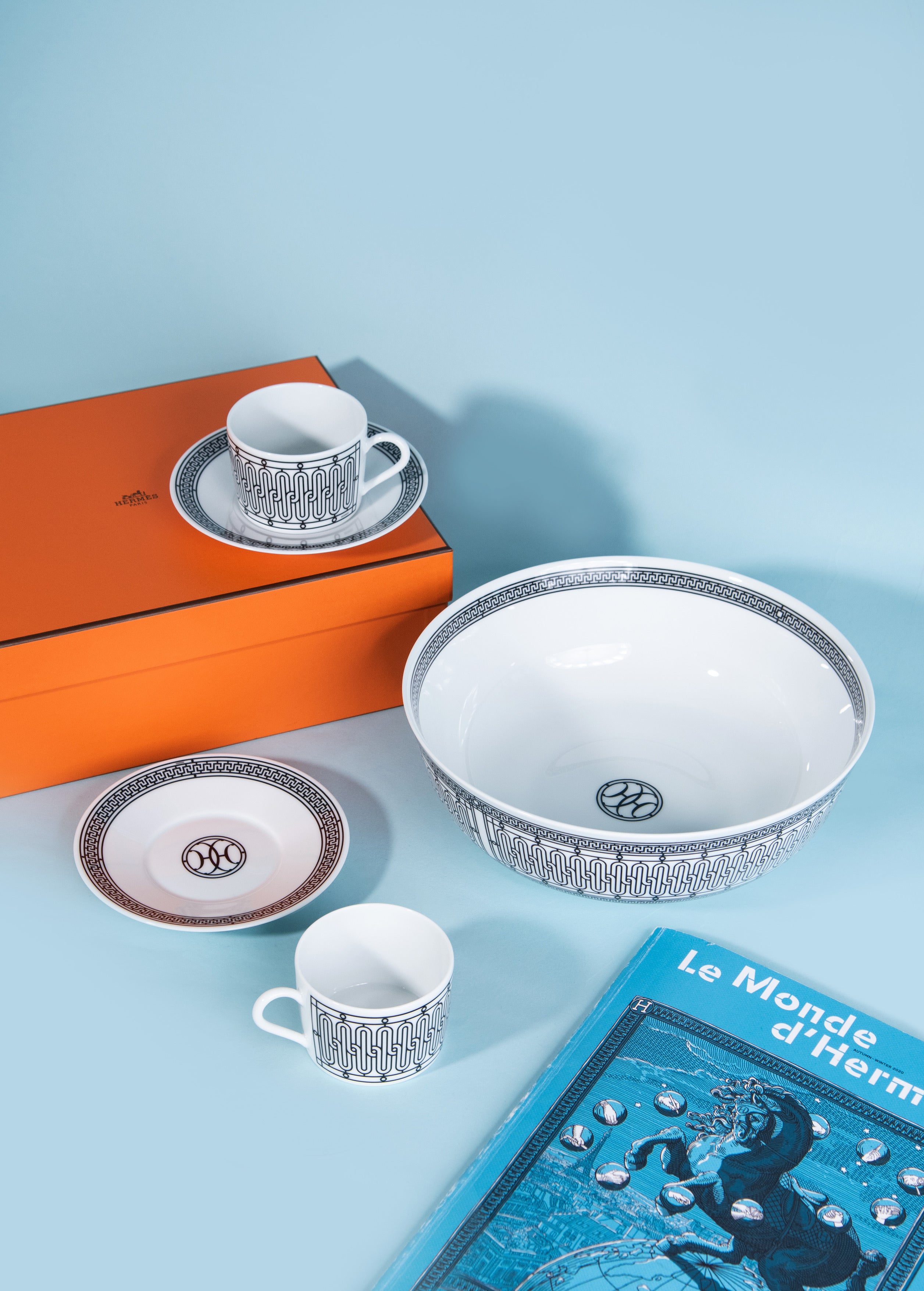 Hermès - Deco Tea Cup Set – Moon Luxury Finds